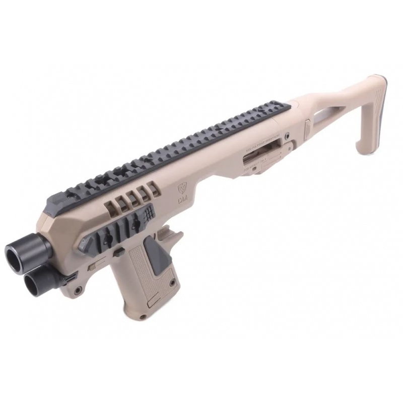 CAA Airsoft MICRO RONI G5 Pistol-Carbine Conversion for Glock TAN