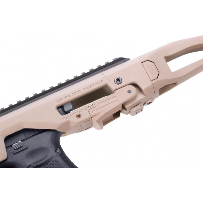 CAA Airsoft MICRO RONI G5 Pistol-Carbine Conversion for Glock TAN
