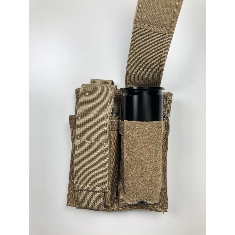 Molle Double 9mm Magazine Pouch - Coyote