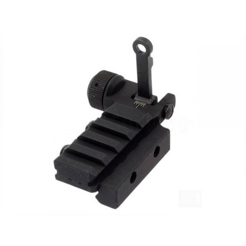 KAC type Flip-Up Rear Sight with Small Rail