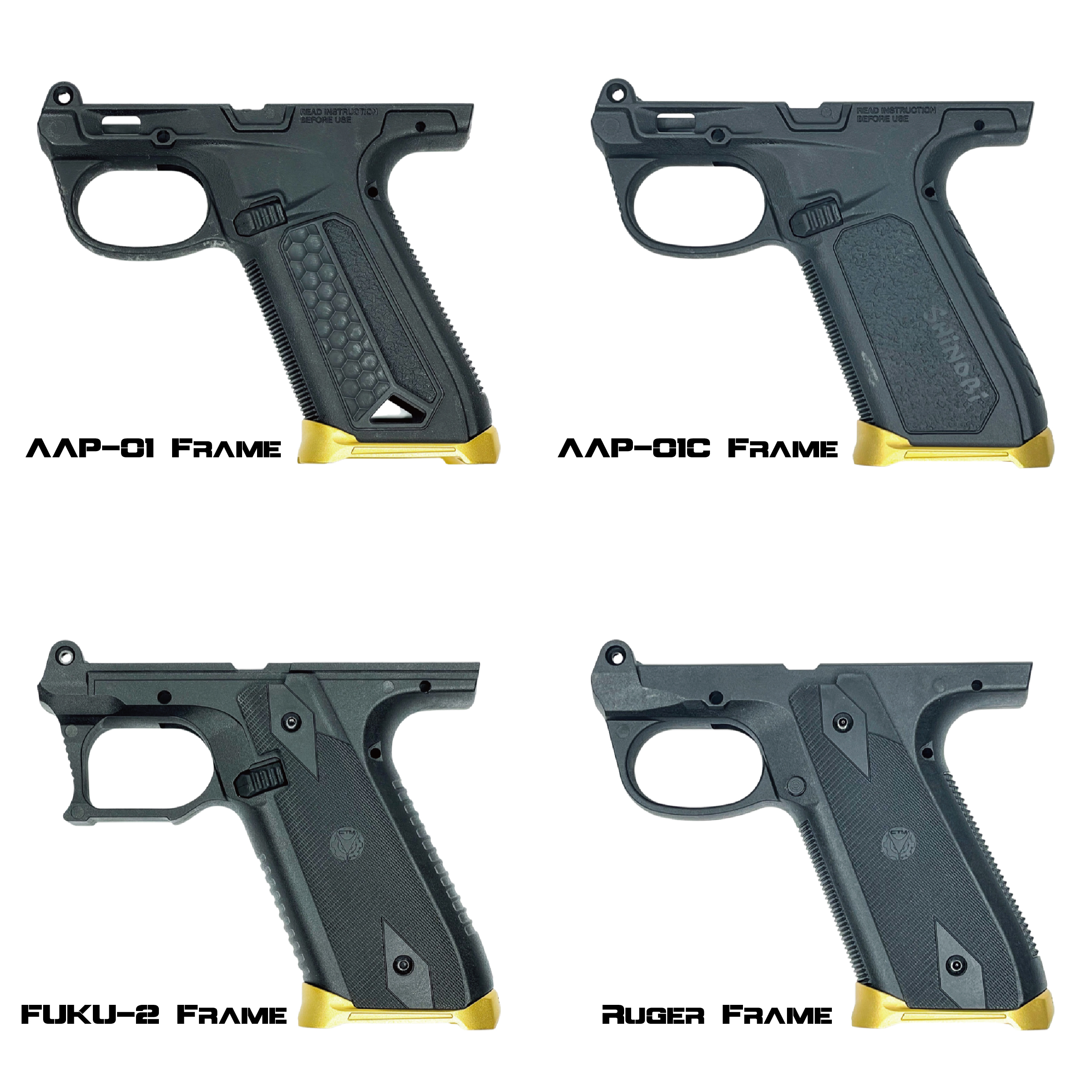 CTM CNC magwell pro airsoft pistole AAP-01 - Zlatá - Airsoft Anareus