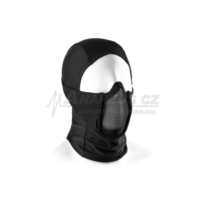 Mk.III Balaclava with Steel Half Face Mask ( BK )