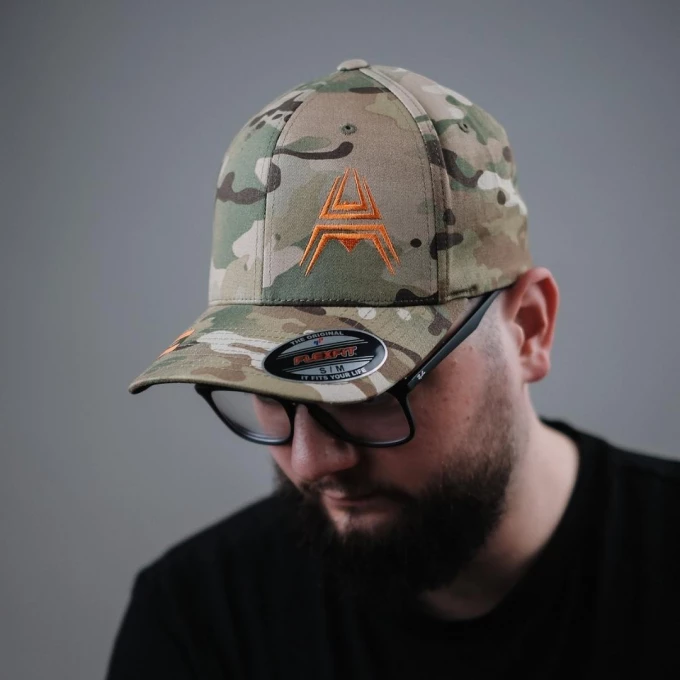 FLEXFIT Kšiltovka ANAREUS Spider logo oranžové - Multicam®