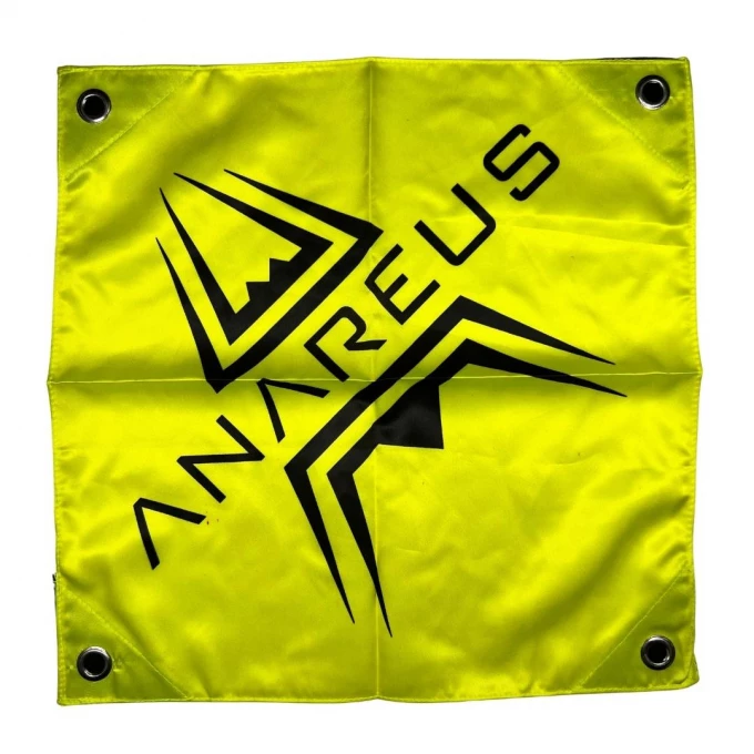 ANAREUS šátek reflexní s velcro / Dead rag - žlutý - Airsoft Anareus