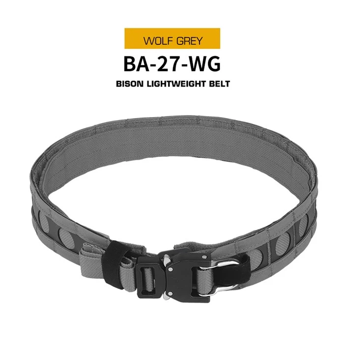 Wosport - WoSporT BISON MOLLE Tactical Belt – Grey Wolf Grey | ANAREUS