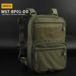 Wosport - WST MOLLE Tactical FLAT Backpack - Coyote Brown | ANAREUS