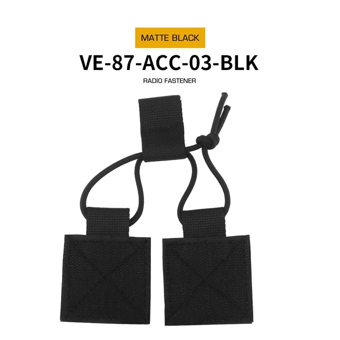 Wosport - Fastener with velcro for open pouch - Black | ANAREUS