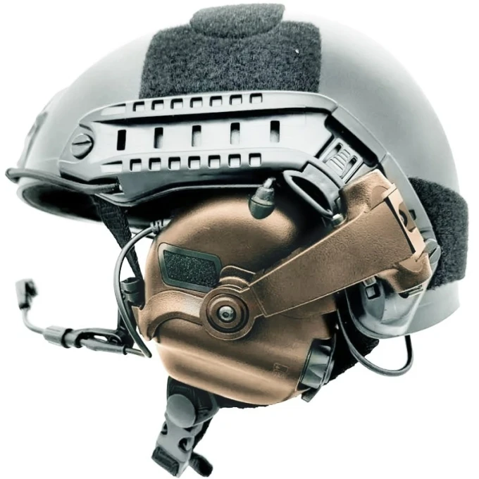 EARMOR M32X MOD4 Tactical Headset, M16C Mount for FAST / ARC - Coyote