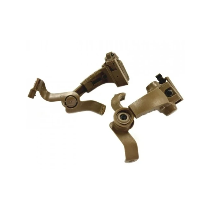 EARMOR M16A Helmet Adapters for M32 PLUS Headset, ARC Mount - Coyote B