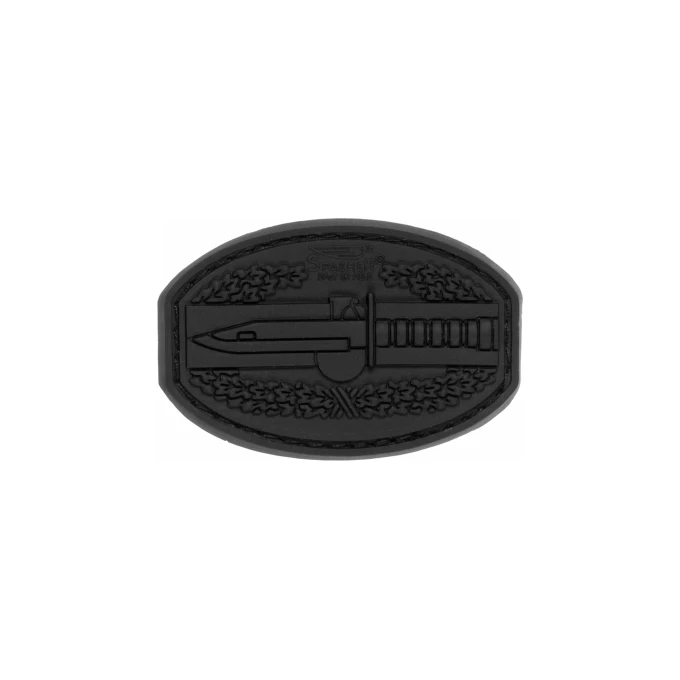 3D PVC COMBAT ACTION Airsoft Patch - Black